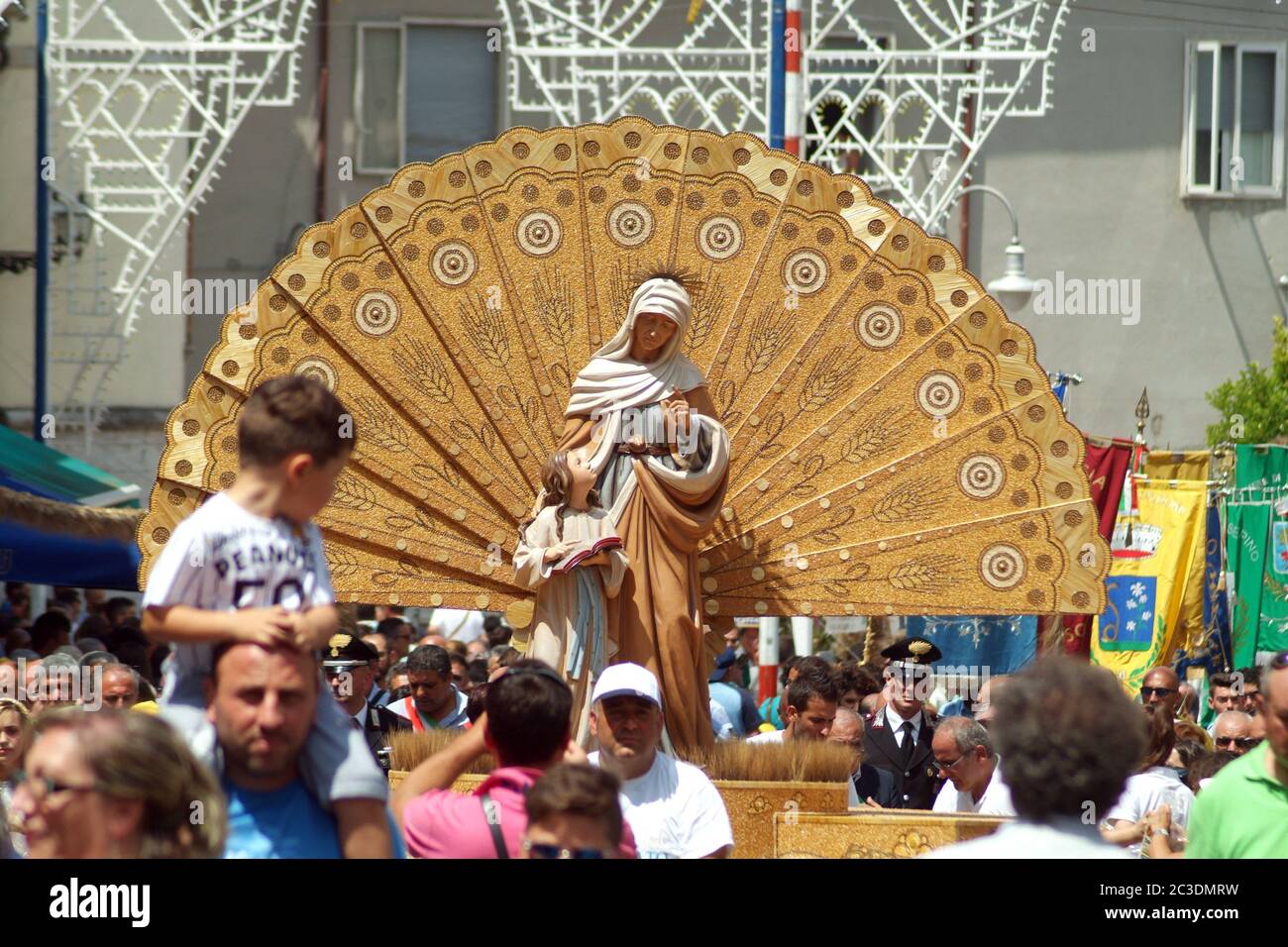 Jelsi, Molise/Italy -07/26/2015- The Wheat Festival, a propitiatory and ...