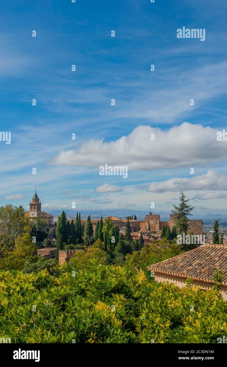 The garden of the Generalife, first built in the 13th century, in the ...