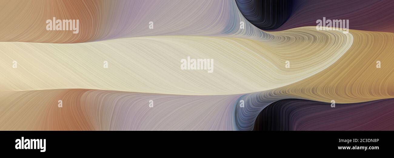energy colorful waves banner design with tan, ash gray and very dark ...