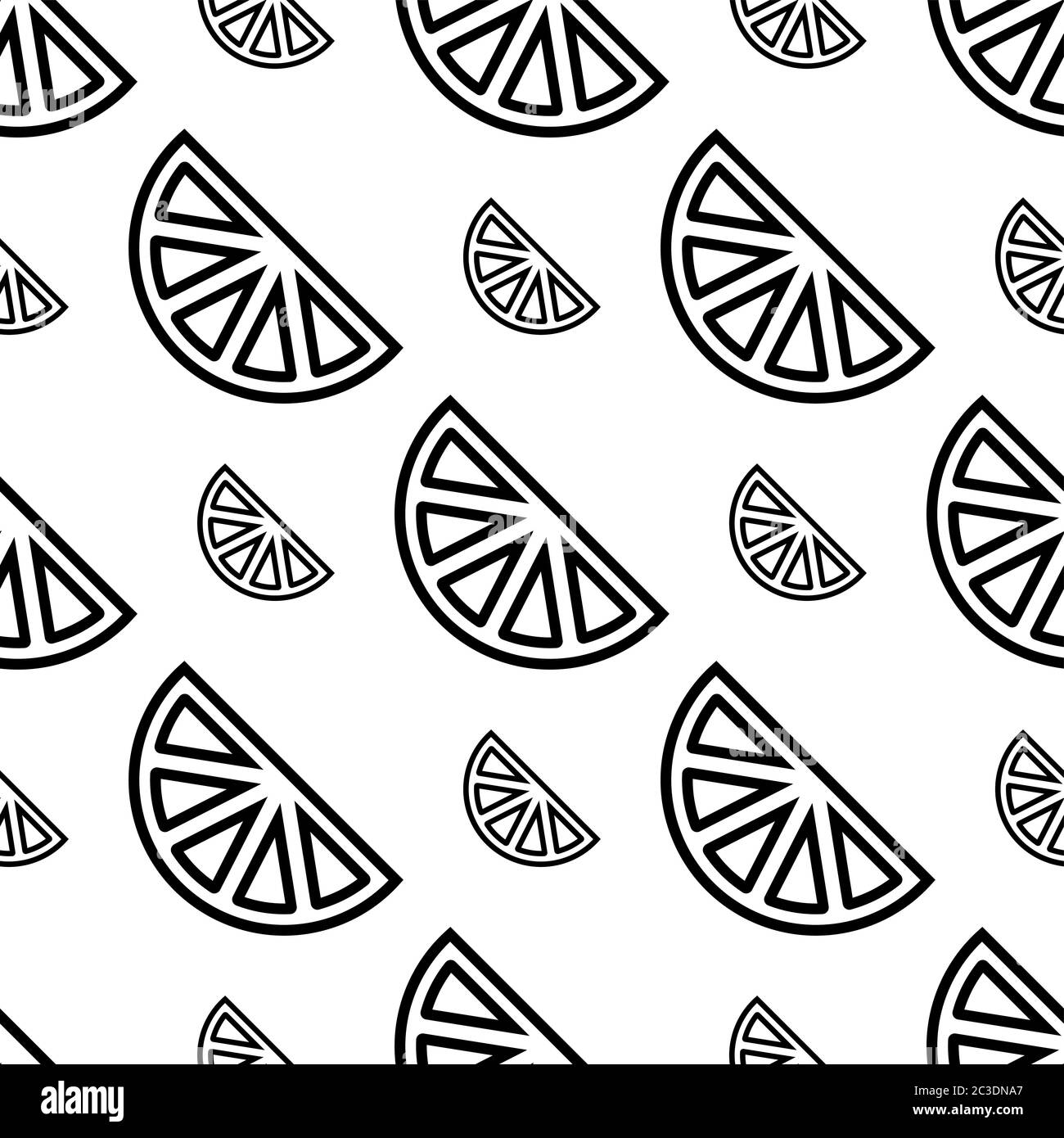 Lemon Vector Black And White
