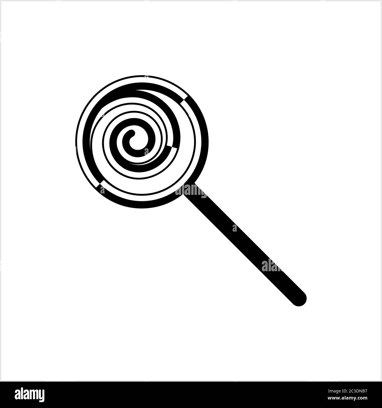 Lollipop Icon, Lollipop Vector Art Illustration Stock Vector Image ...