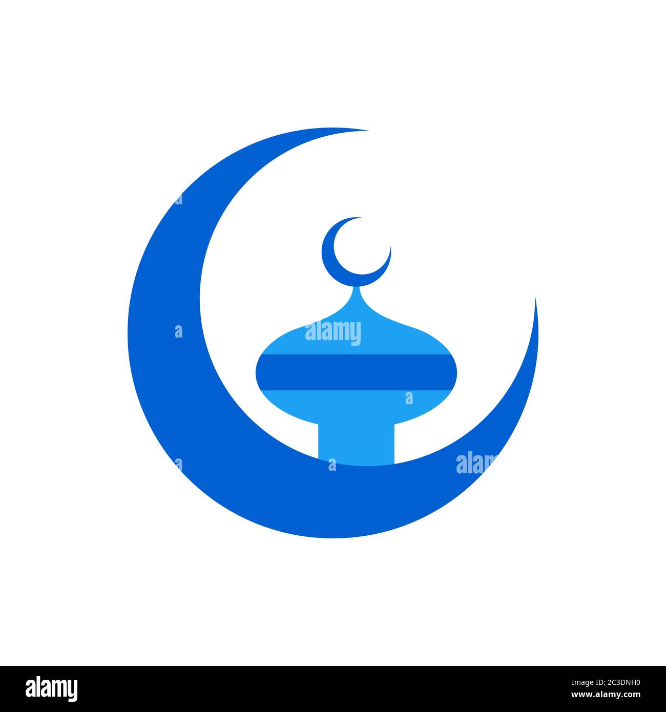 ramadan icon symbol design vector. eid mubarak islamic crescent moon ...