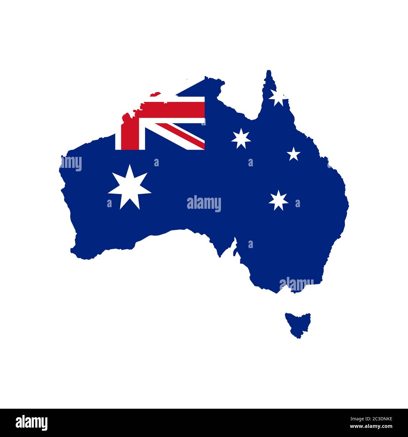 Australia map flag hi-res stock photography and images - Alamy
