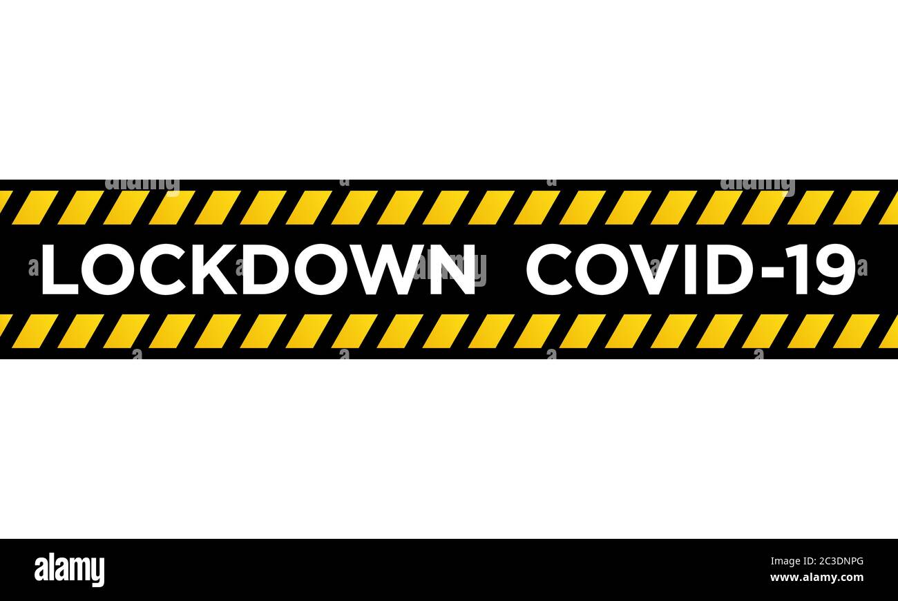 lockdown prevent the spread Coronavirus pandemic design vector ...