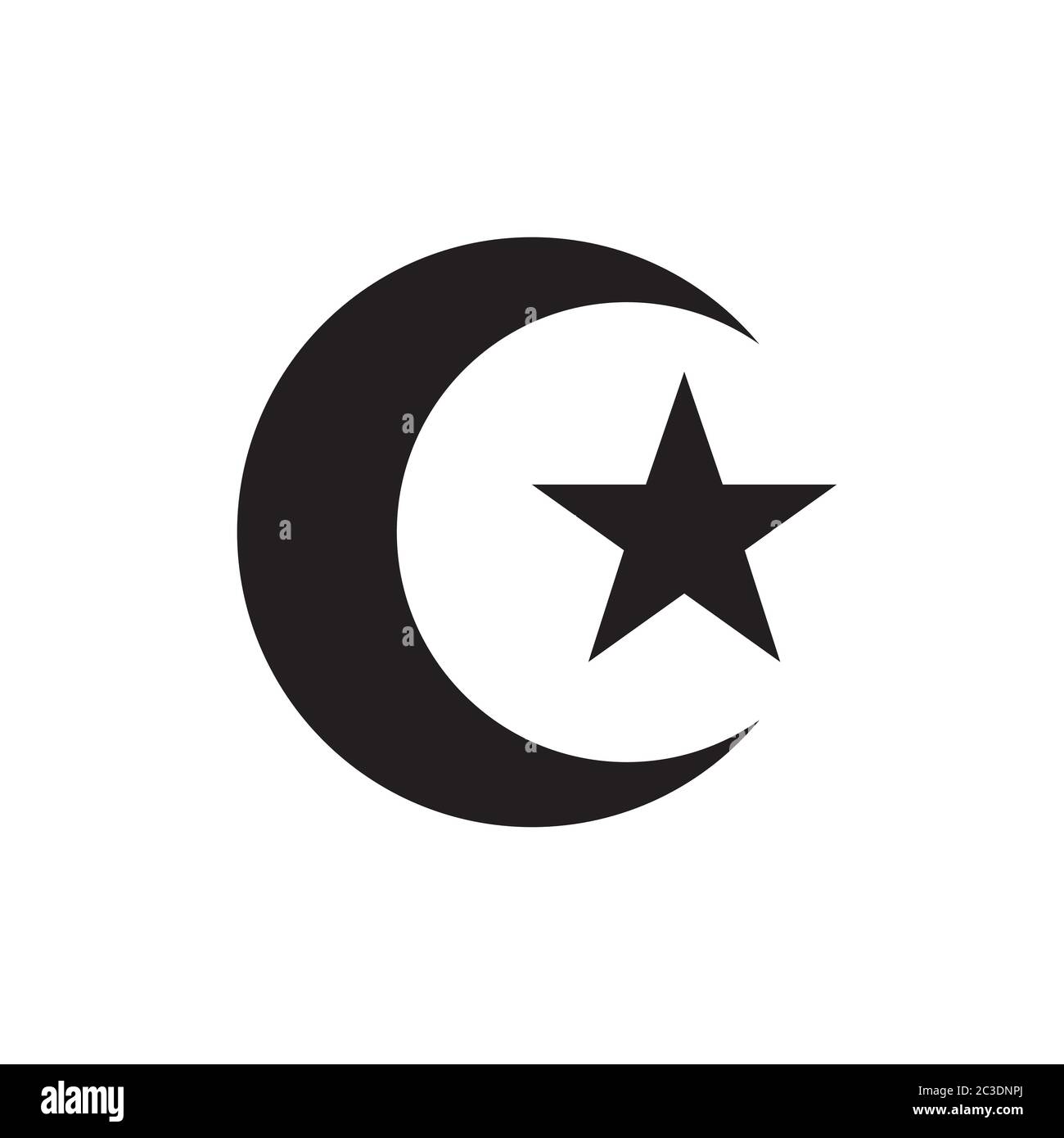 Simbolo Dell'islam Adesivo Per Auto, Colorato, Tema Bandiera Turca Con