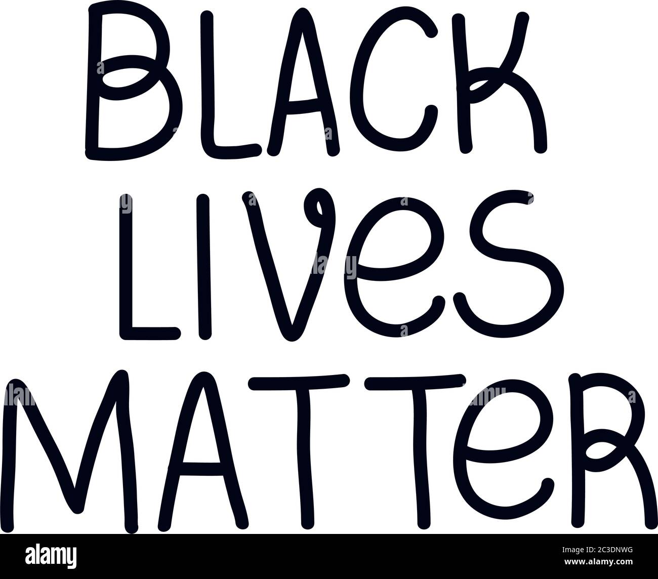 Black lives matter lettering design of Protest justice and racism theme ...