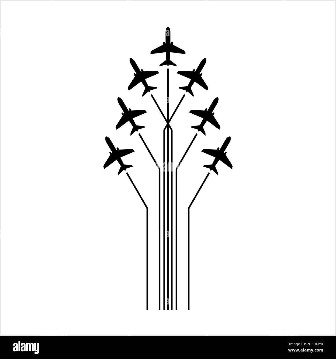 Airplane Flying Formation, Air Show Display, The Disciplined Flight ...