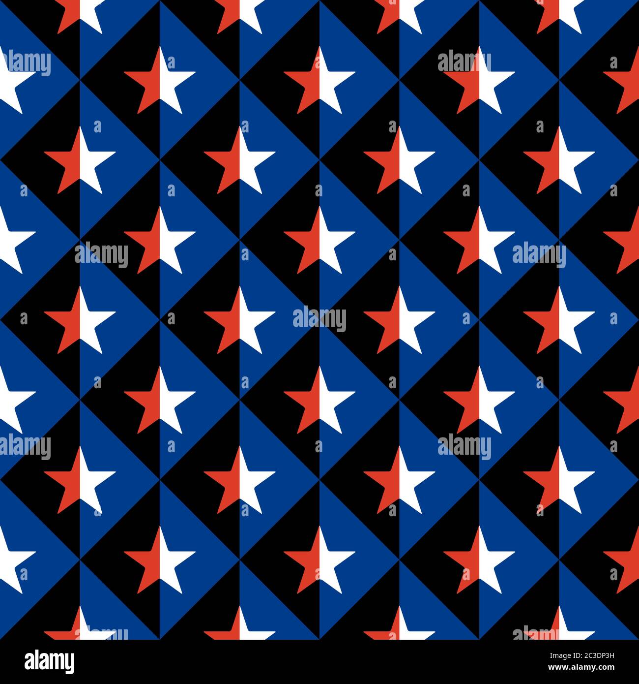 Seamless pattern with stars in rhombus cells Stock Vector Image & Art ...