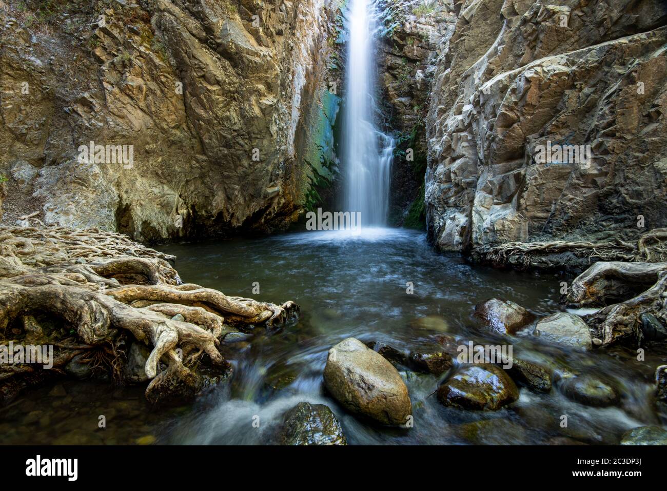 The beautiful waterfalls of Millomeri at Platres village Troodos ...