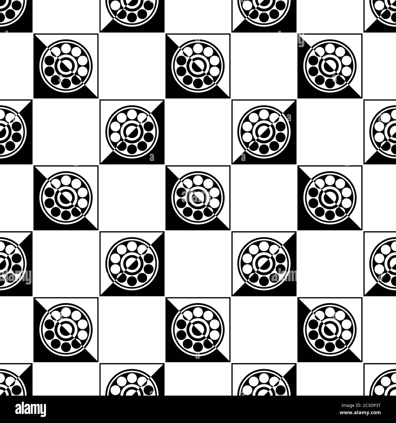 Bearing Icon, Ball Bearing Icon Seamless Pattern Vector Art ...