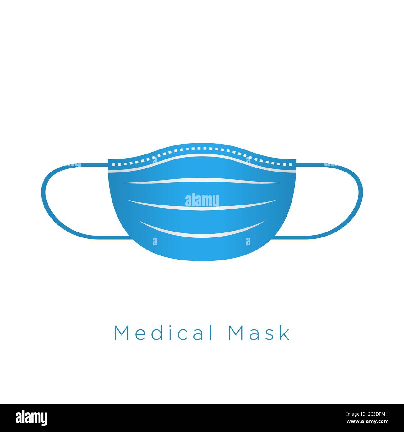 blue medical mask design vector illustration Stock Vector Image & Art ...