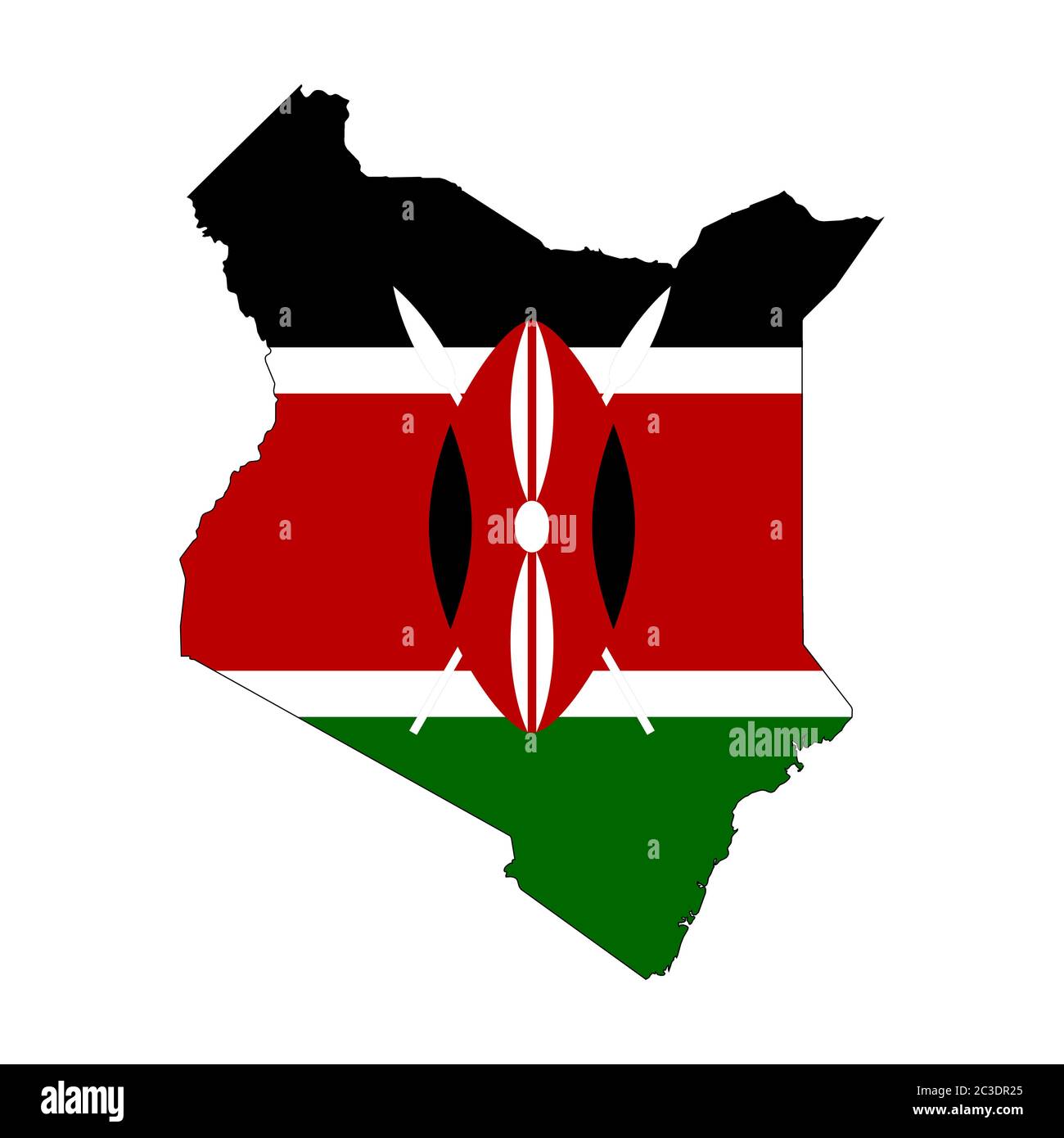 Kenya map Stock Vector Images - Alamy