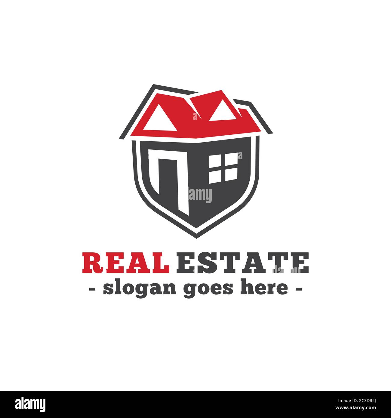Real estate design template. House logo design. Vector and illustration ...