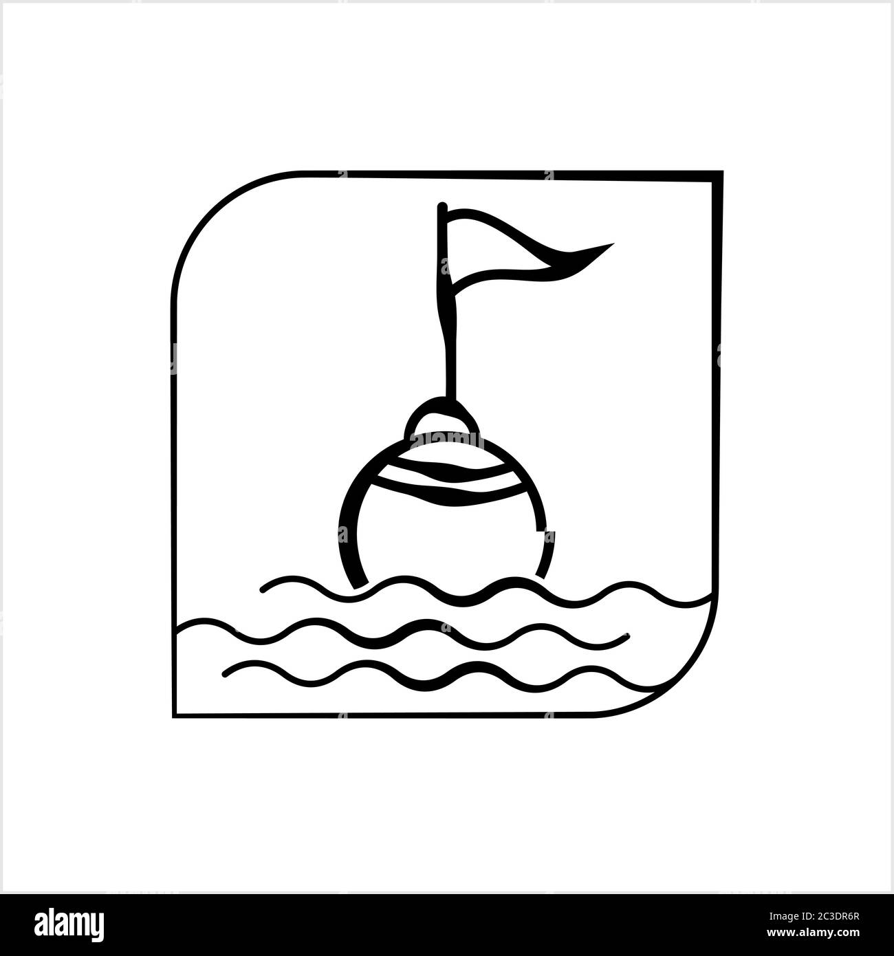 Buoy Icon Float Buoy Icon Vector Art Illustration Stock Vector Image