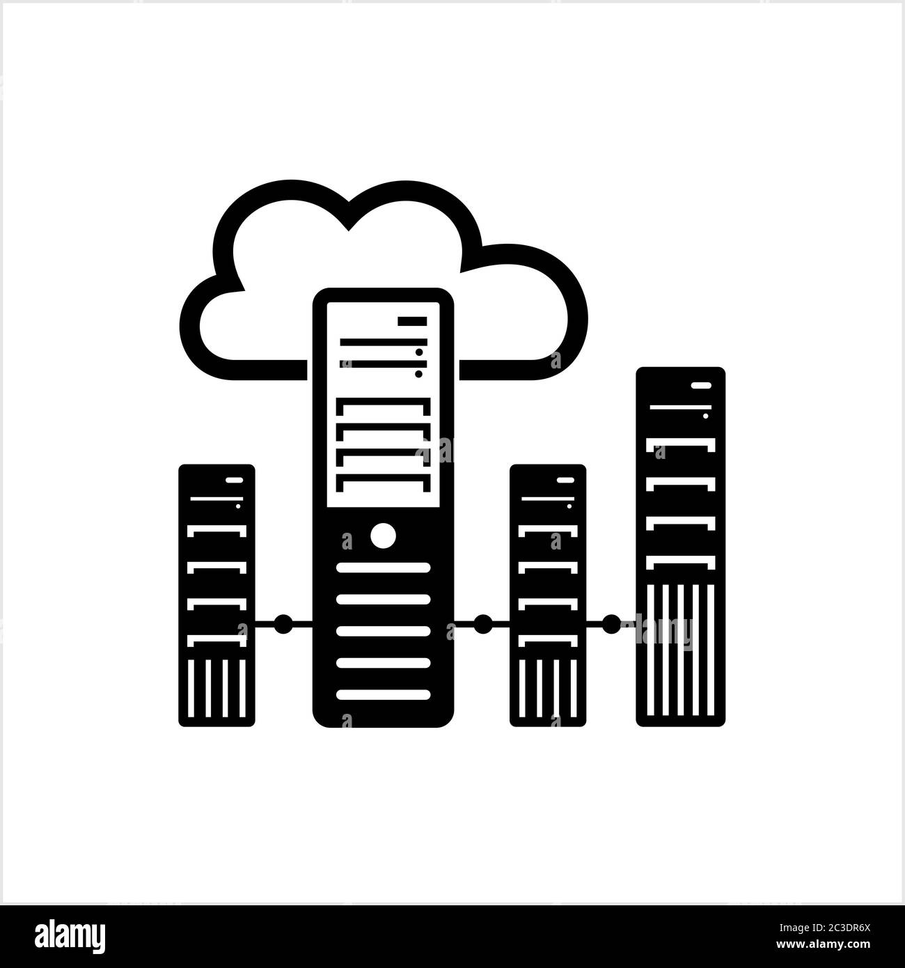 Cloud Server Icon Vector Art Illustration Stock Vector Image & Art - Alamy