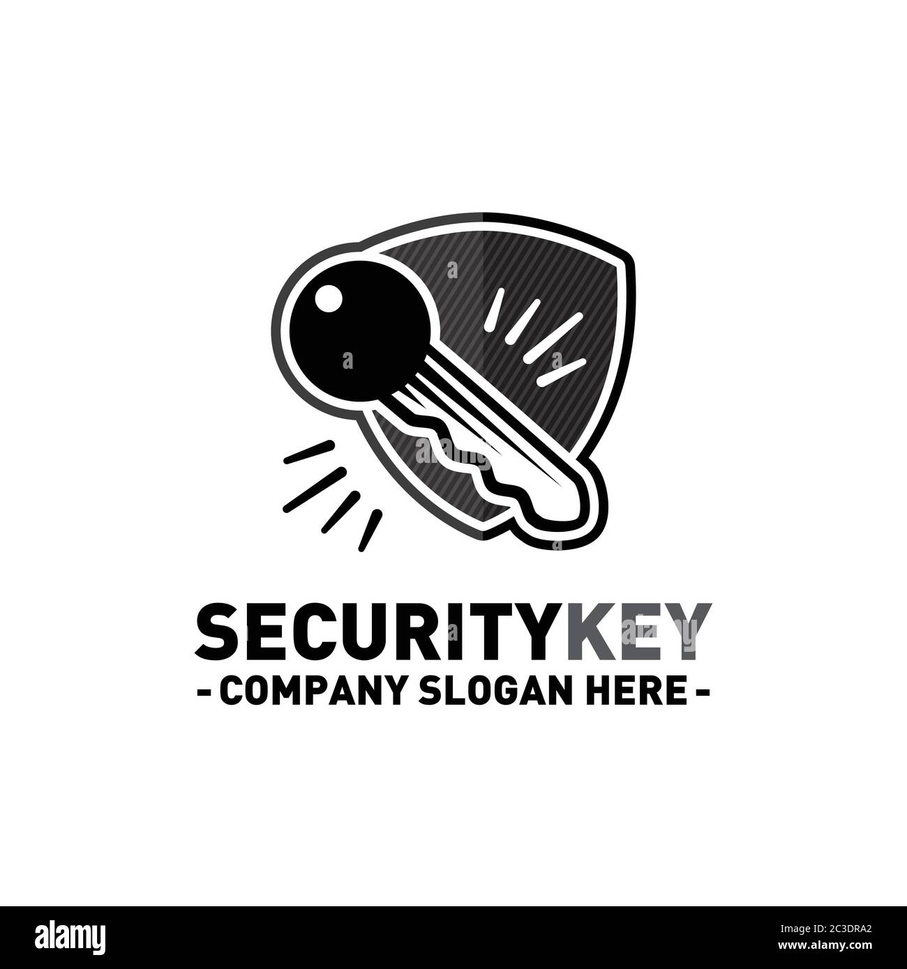 Security logo. Shield key vector and illustration Stock Vector Image ...