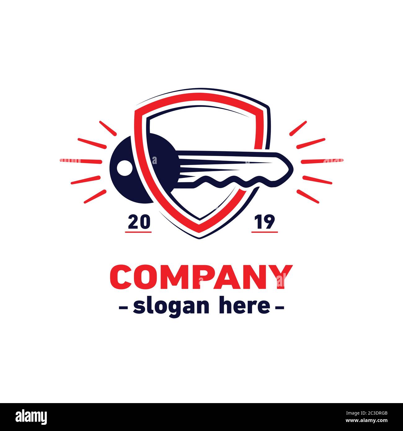 Security logo. Shield key vector and illustration Stock Vector Image ...