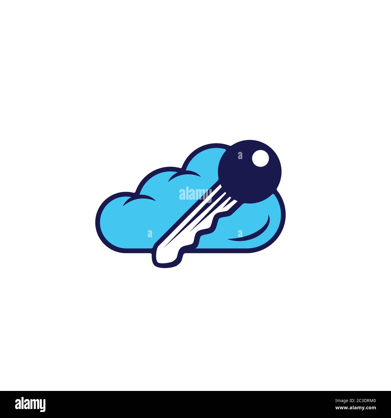 Cloud key icon. Vector and illustration Stock Vector Image & Art - Alamy