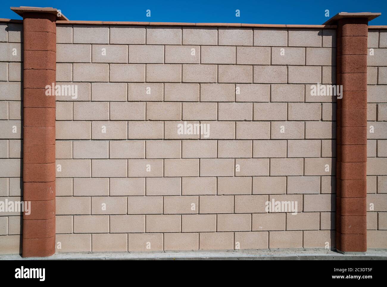 Concrete Block Wall Columns