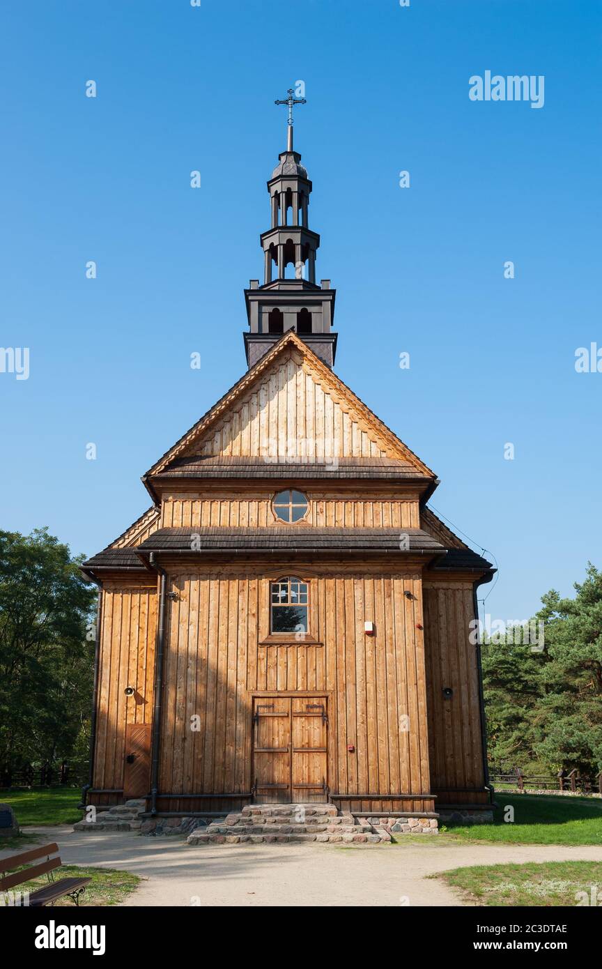 Church in skansen in Sierpc, Masovian Voivodeship, Poland Stock Photo ...