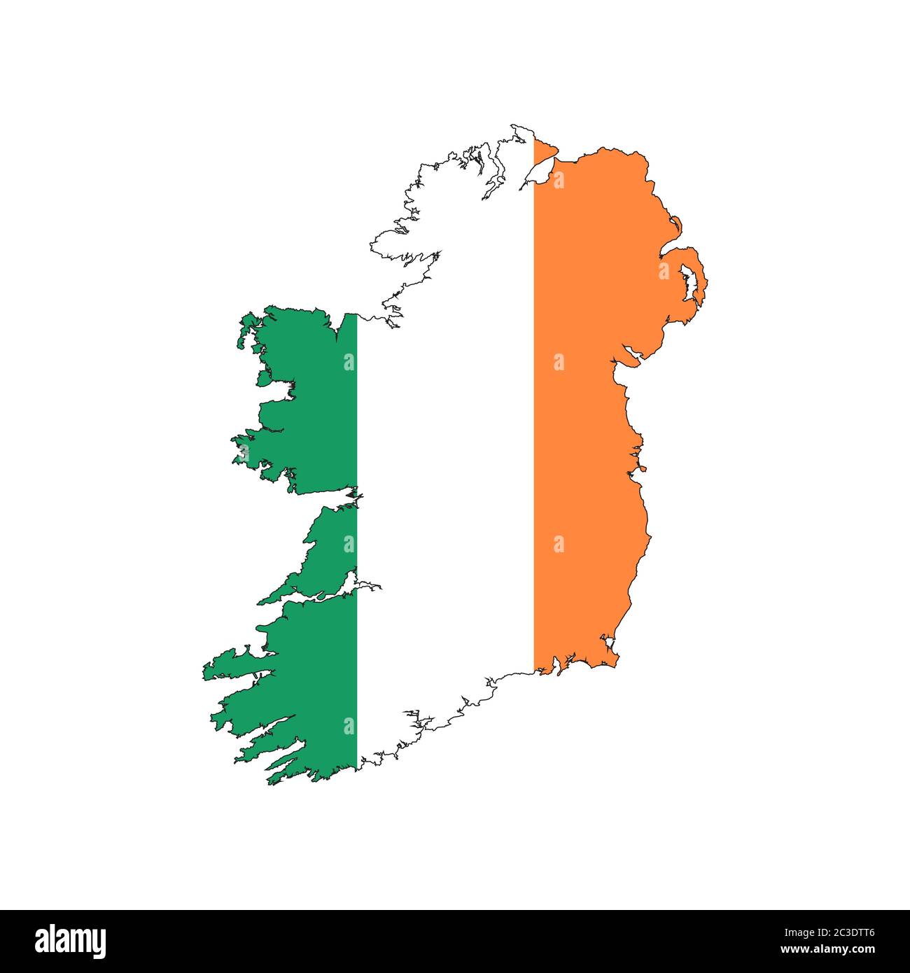 ireland map flag design vector illustration Stock Vector Image & Art ...
