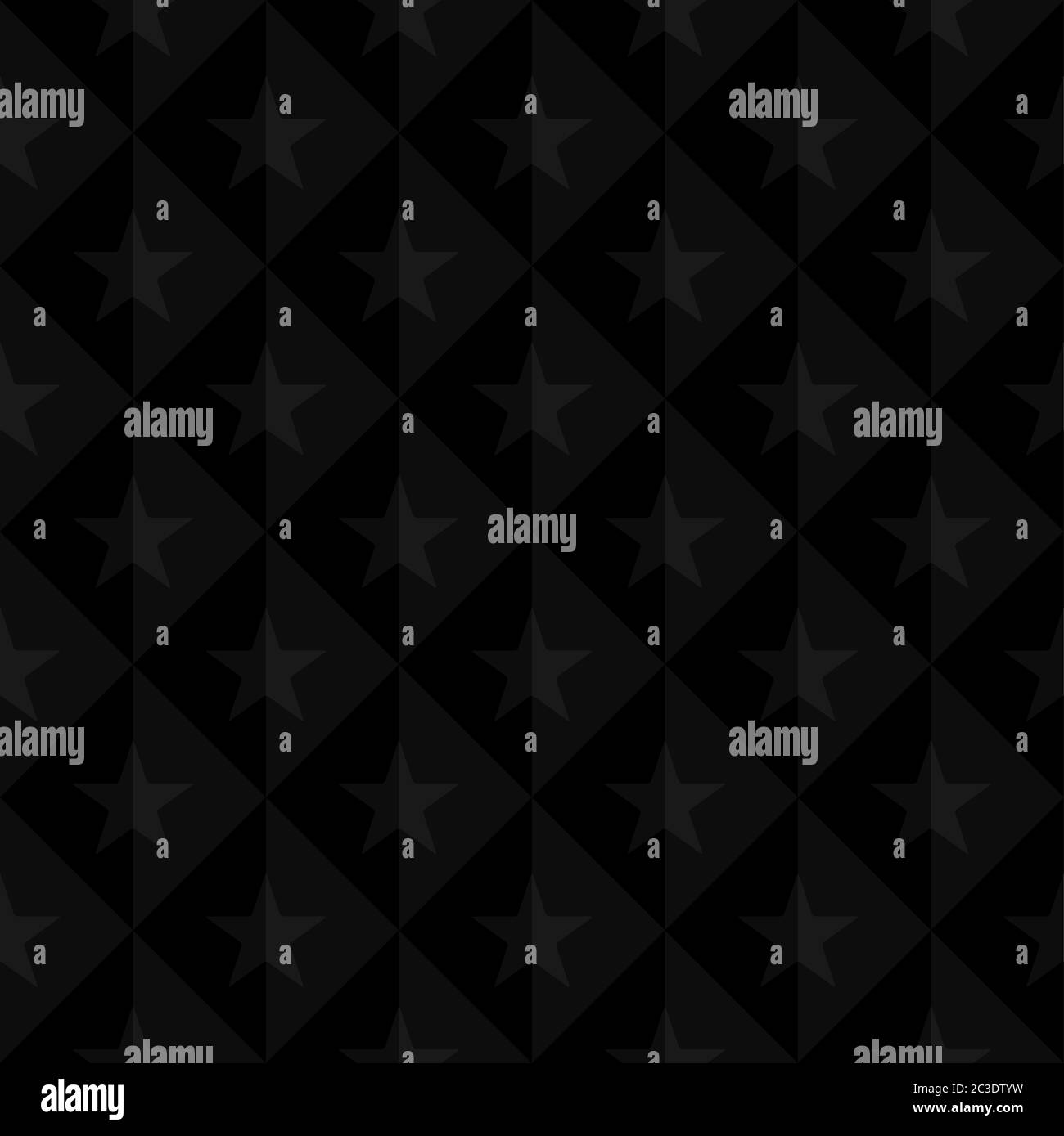 Seamless pattern with stars in rhombus cells. Dark soft background ...
