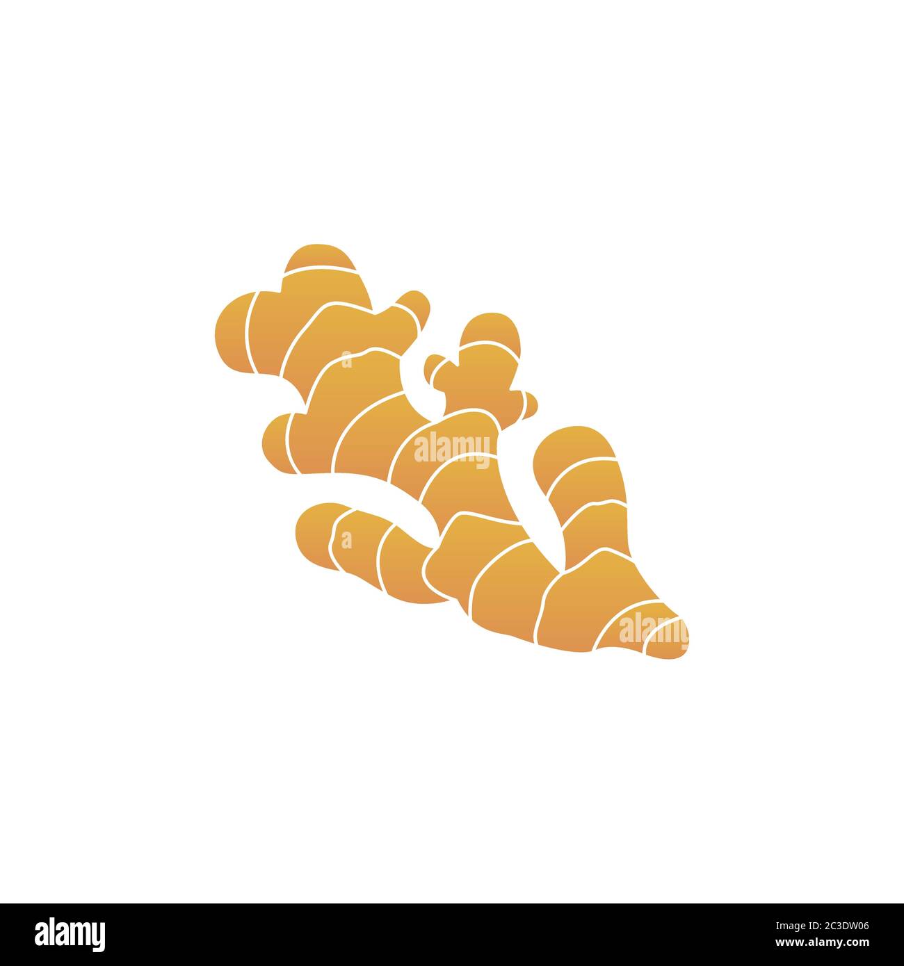gold ginger logo design vector illustration Stock Vector Image & Art ...