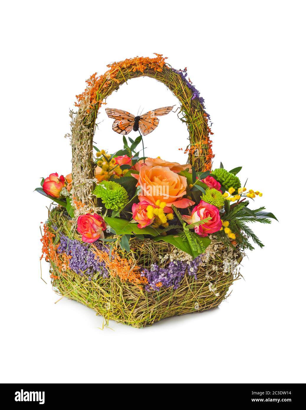 Wildflowers in vase Cut Out Stock Images & Pictures - Alamy