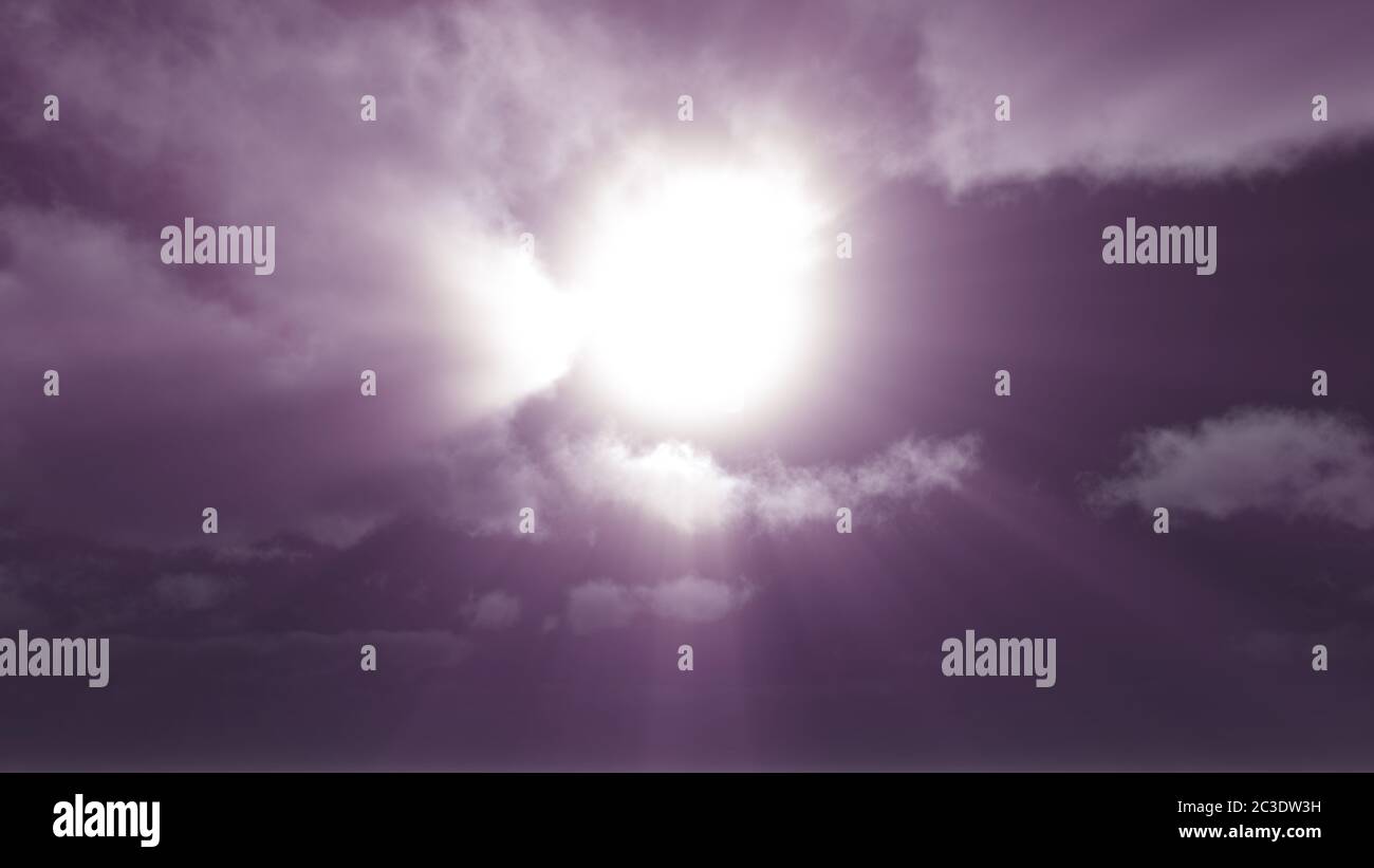 moon horror clouds at night, 3d render Stock Photo - Alamy