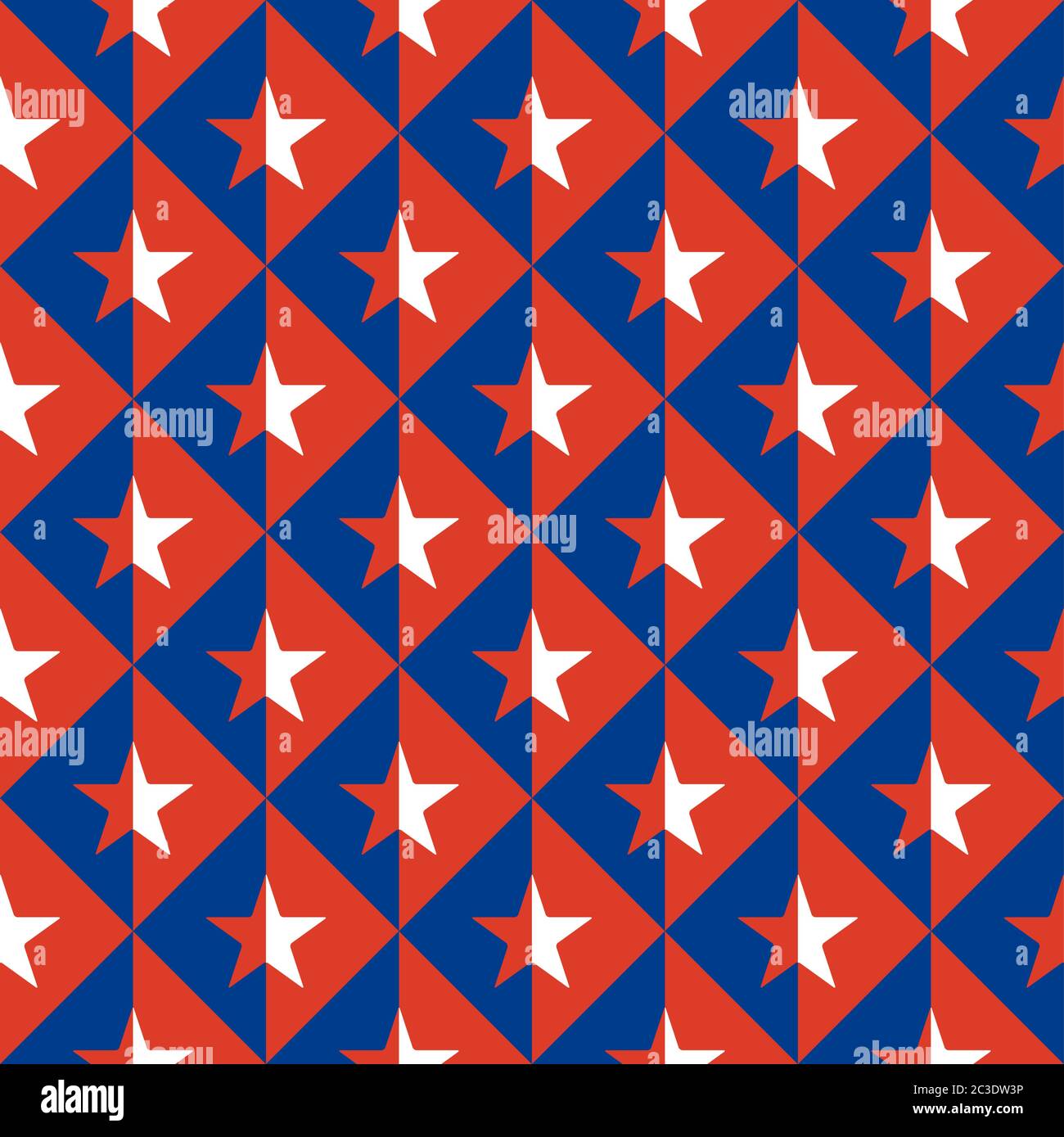 Seamless pattern with stars in rhombus cells Stock Vector Image & Art ...