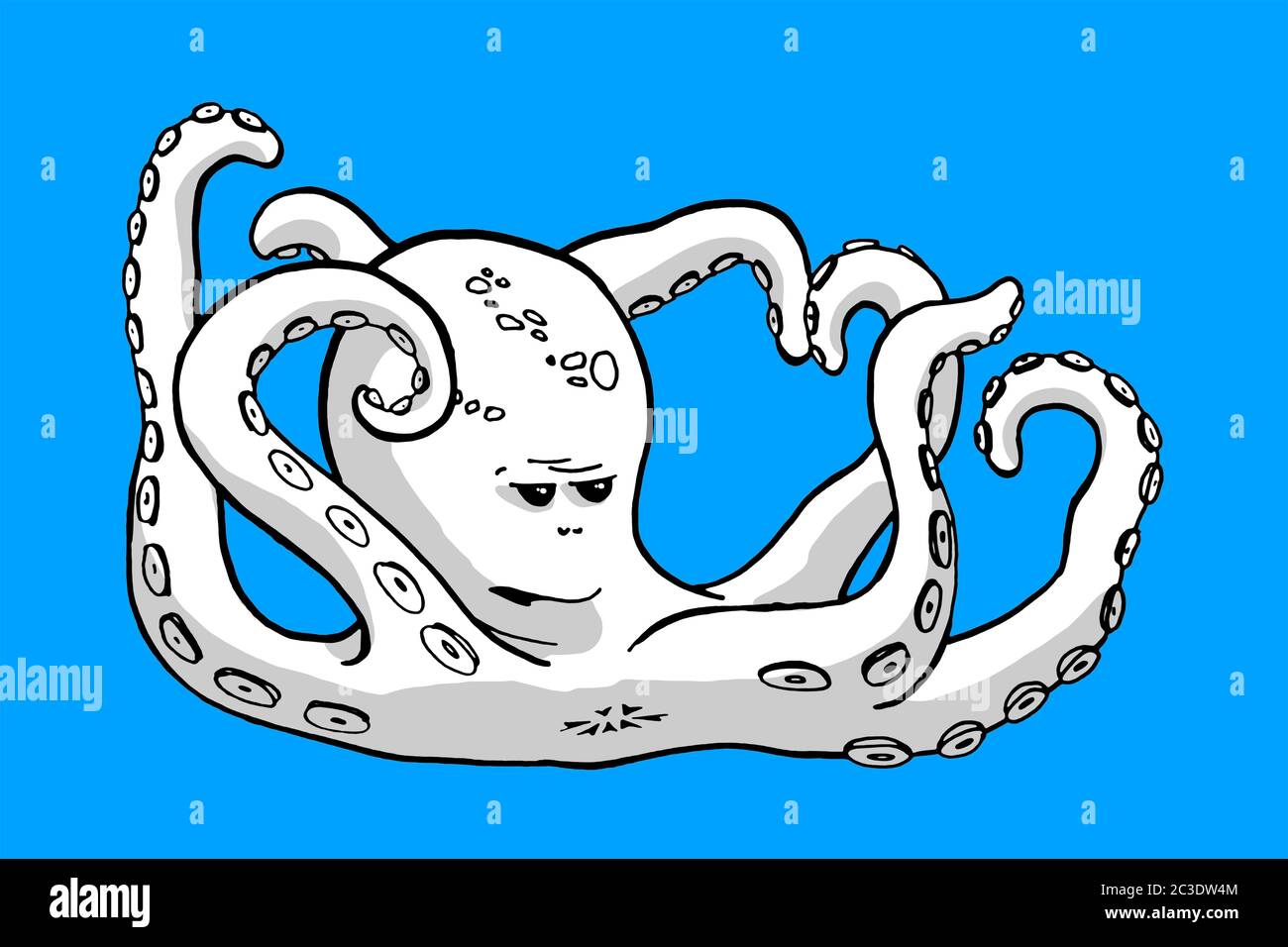 funny sweet octopus Stock Photo - Alamy