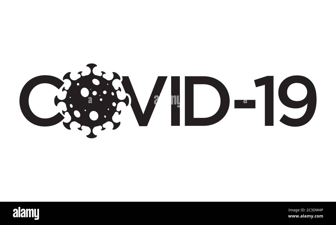 covid-19 text design vector illustration Stock Vector Image & Art - Alamy