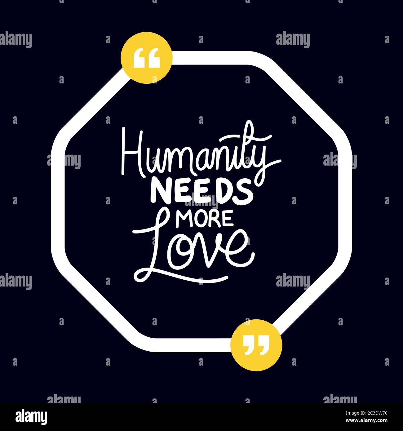 humanity needs more love design of Quote phrase text and positivity ...