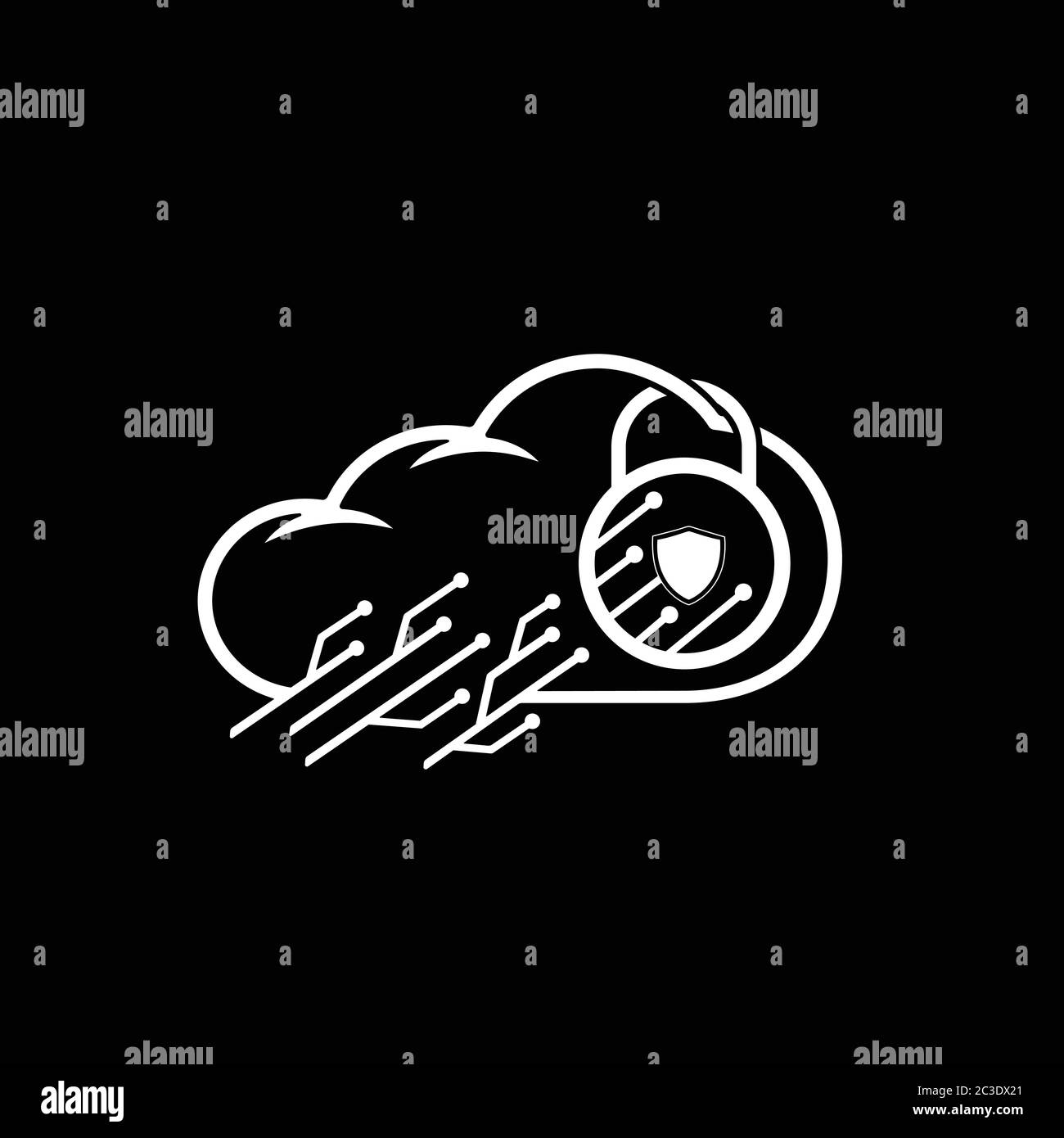 Cloud logo Black and White Stock Photos & Images - Alamy
