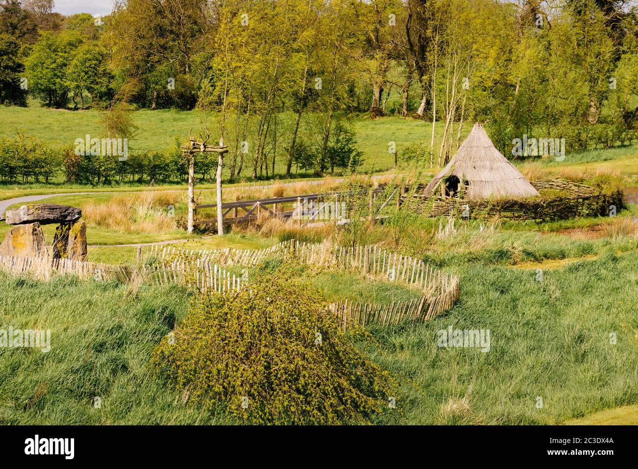 Traditional housing with thatched roof of the ancient cottage ...
