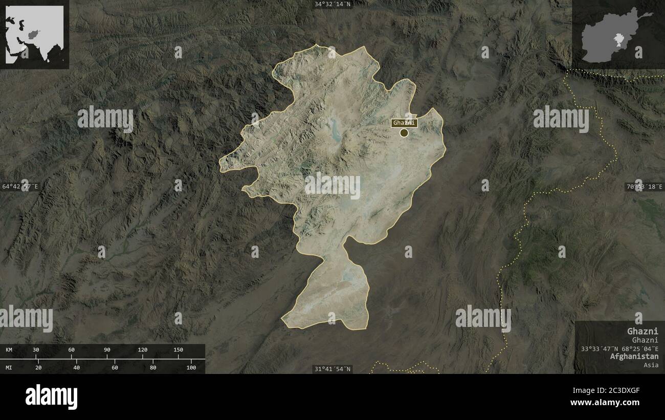 Ghazni outline map hi-res stock photography and images - Alamy