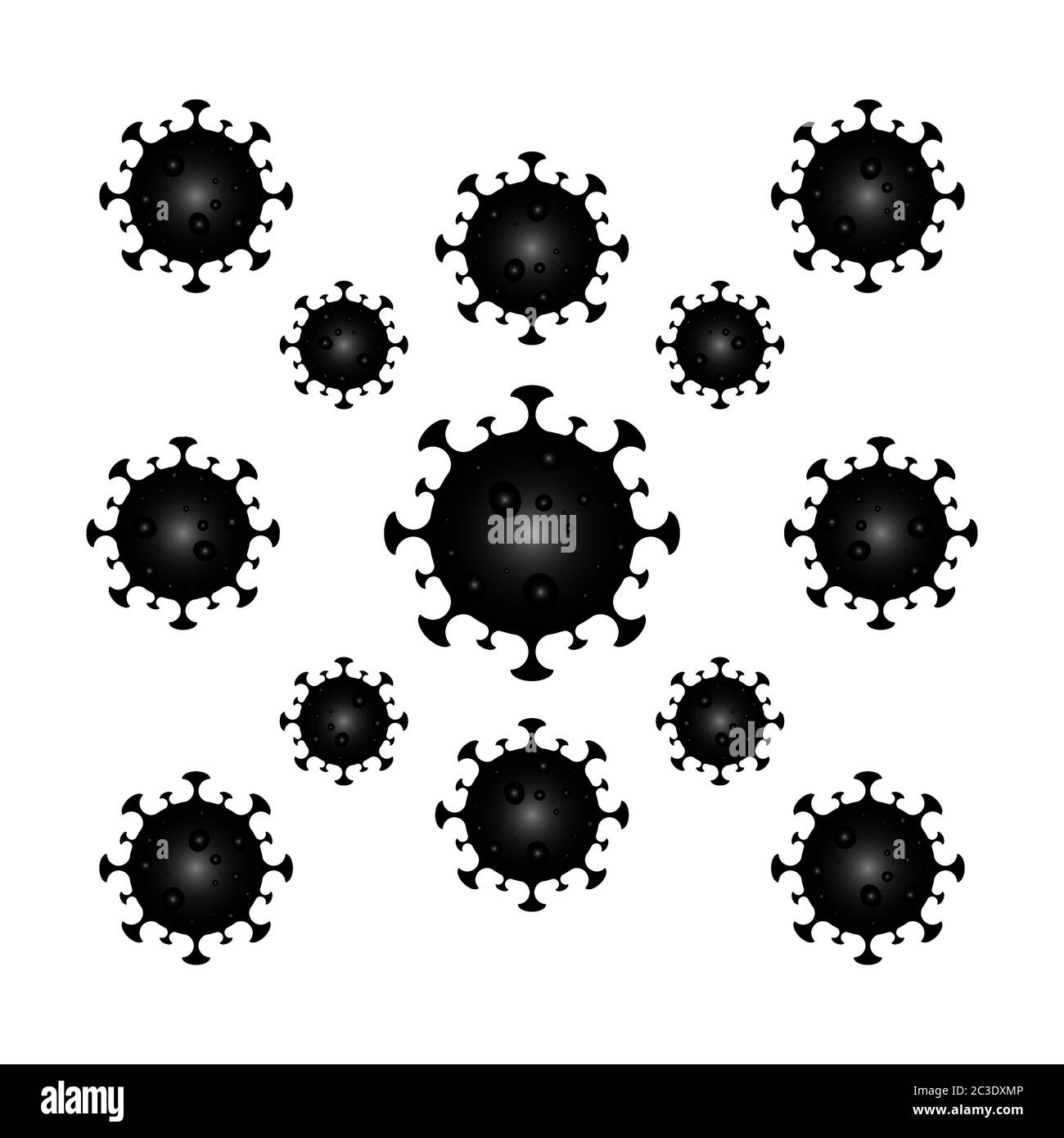 dangerous coronavirus is contagious. vector illustration Stock Vector ...