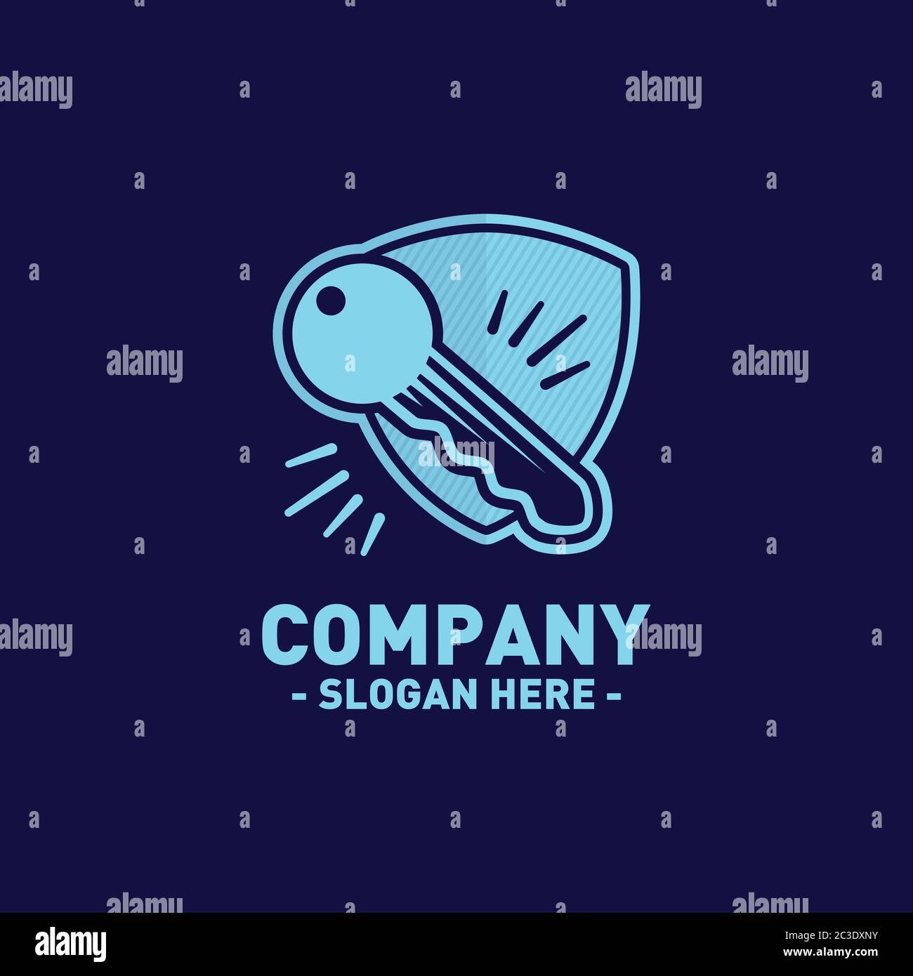 Security logo. Shield key vector and illustration Stock Vector Image ...