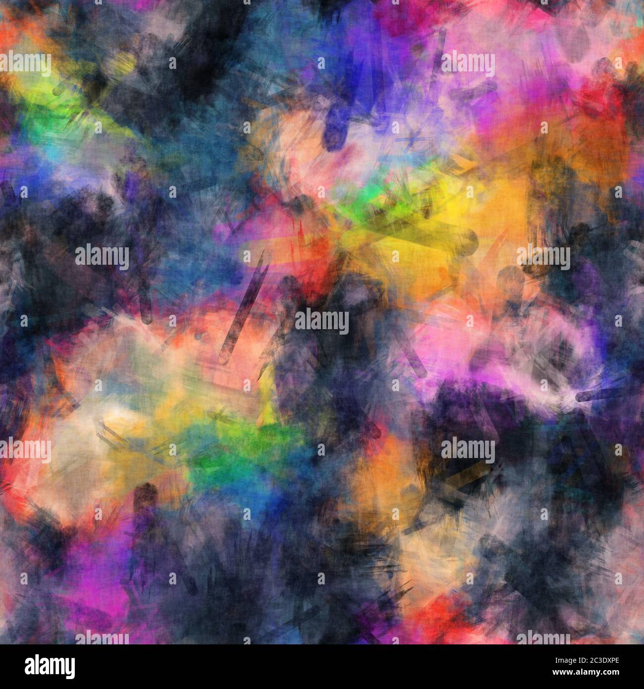 Seamless vibrant rainbow painted texture. Bold psychedelic neon ...