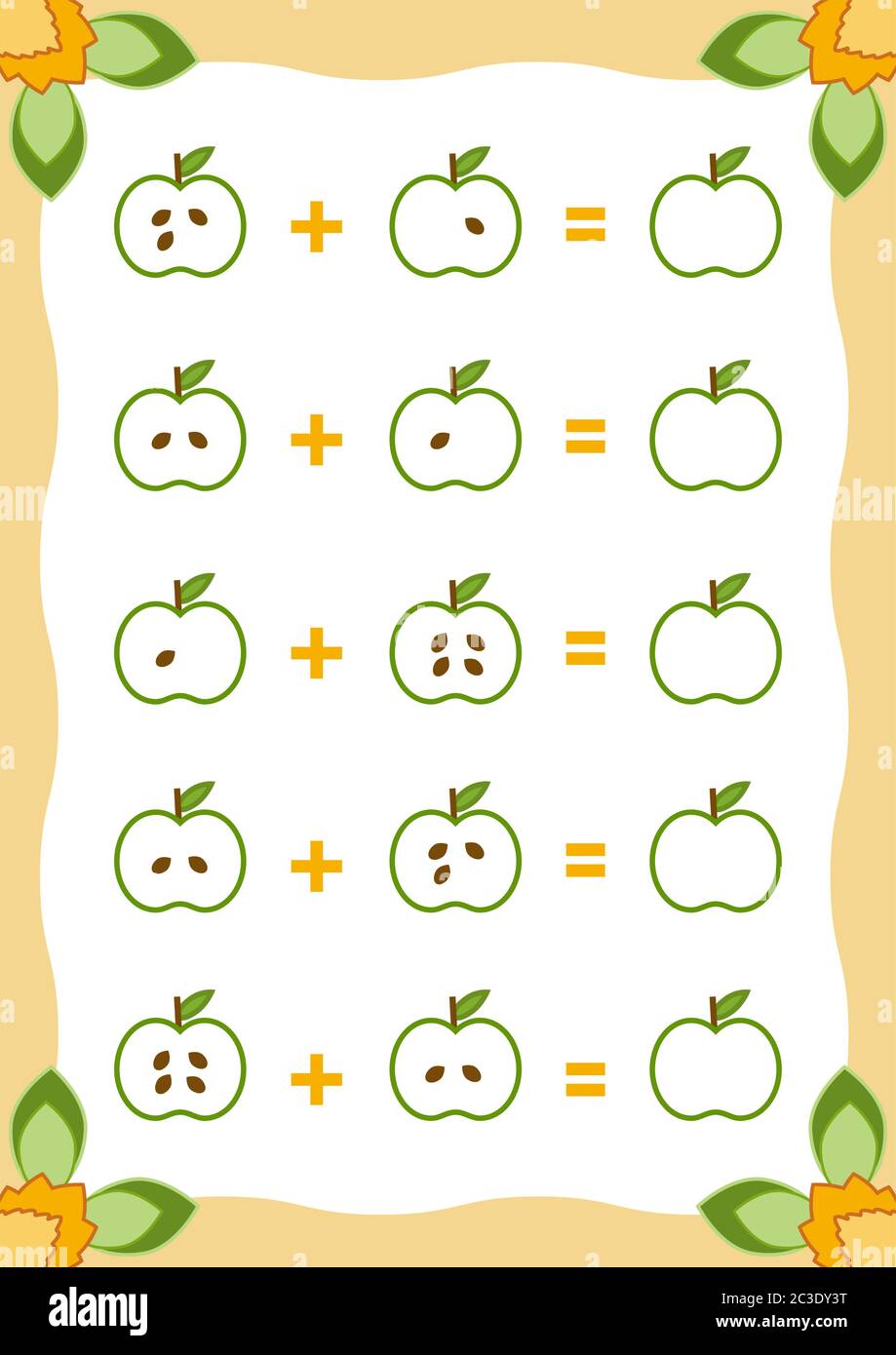 Counting Game for Preschool Children. Educational a mathematical game ...