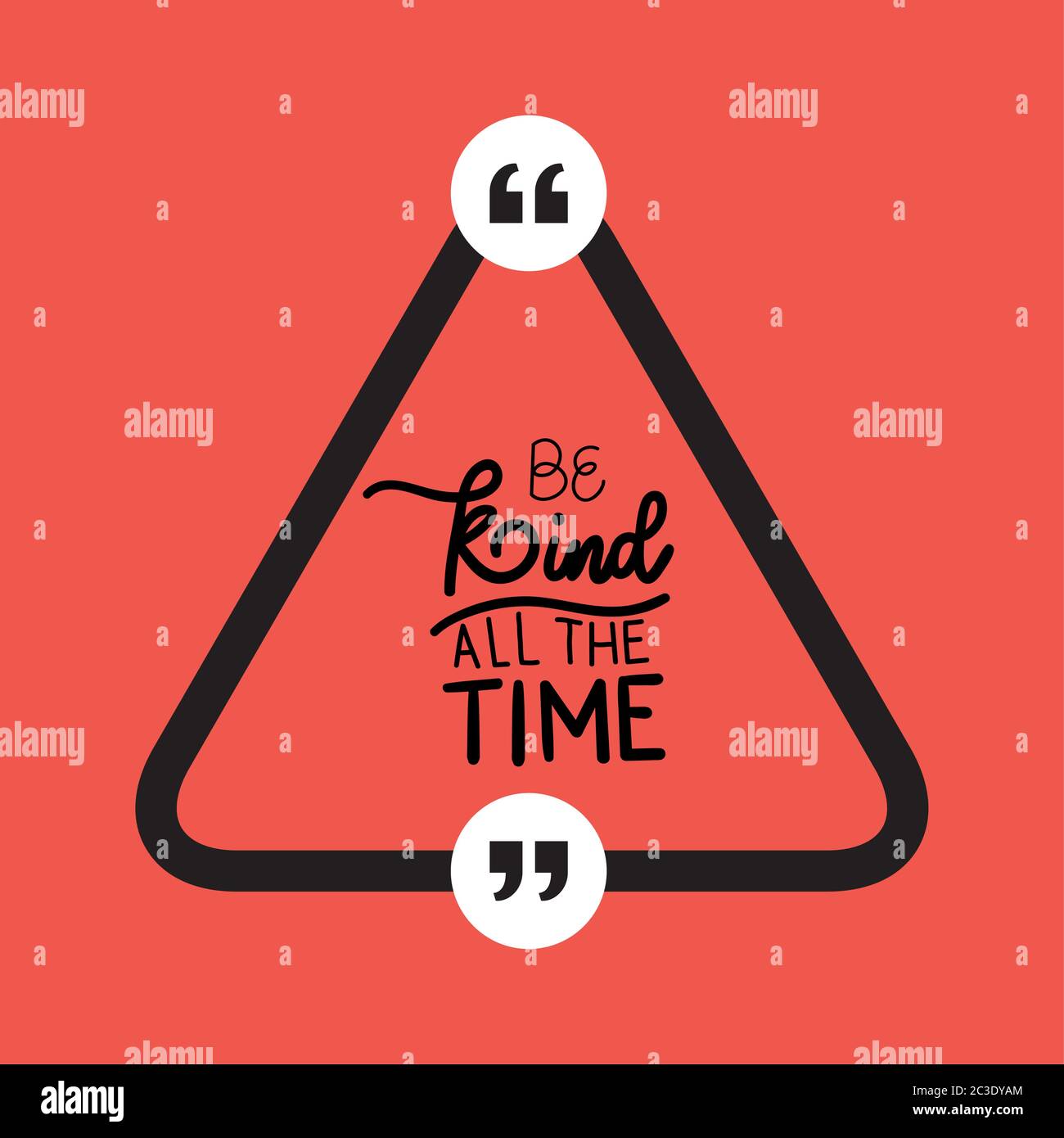be kind all the time design of Quote phrase text and positivity theme ...