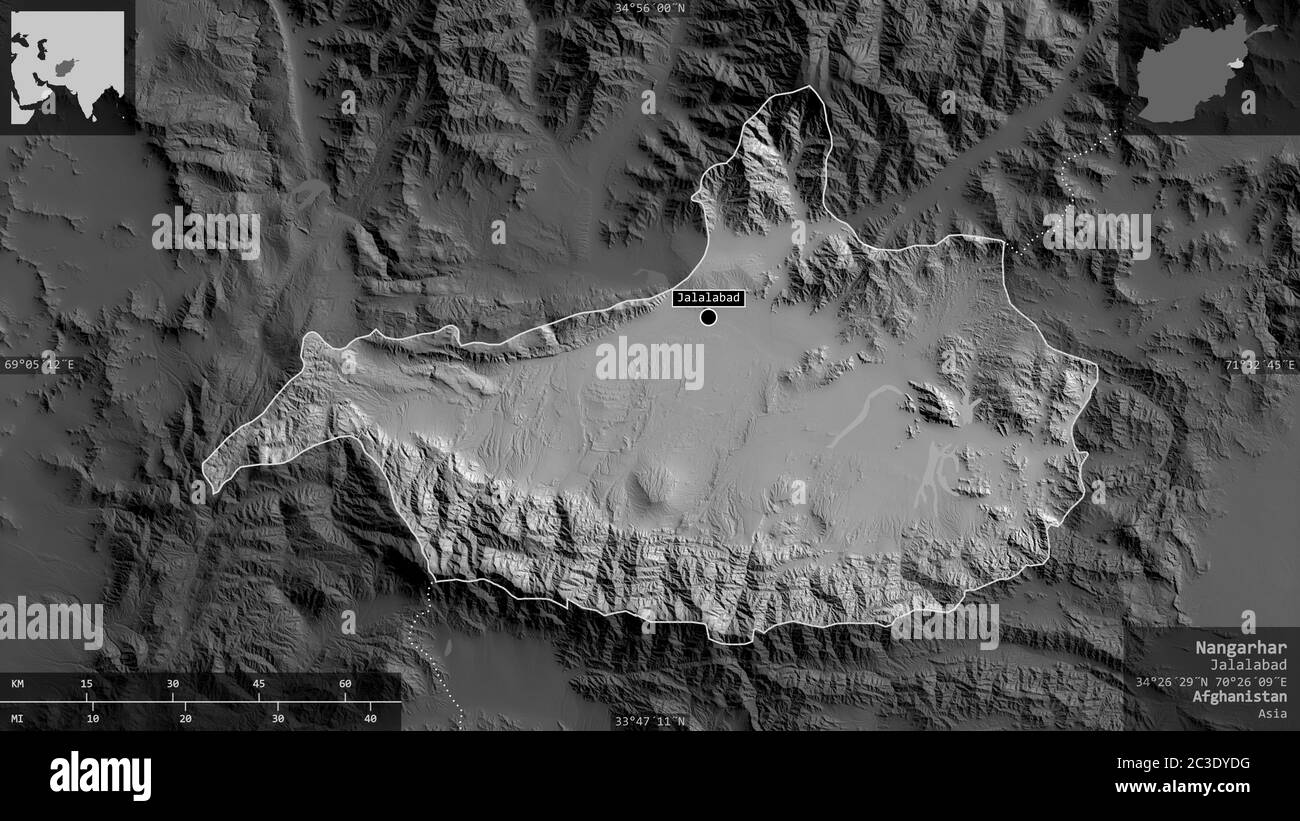 Map of jalalabad Black and White Stock Photos & Images - Alamy