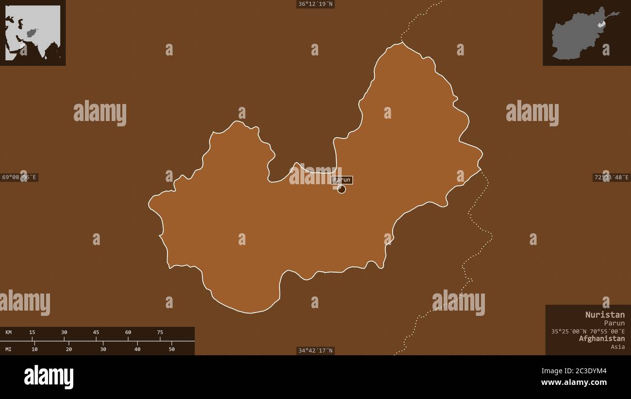 Nuristan outline map hi-res stock photography and images - Alamy