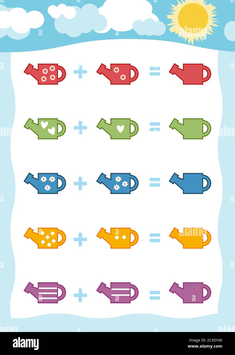 Counting Game for Preschool Children. Educational a mathematical game ...