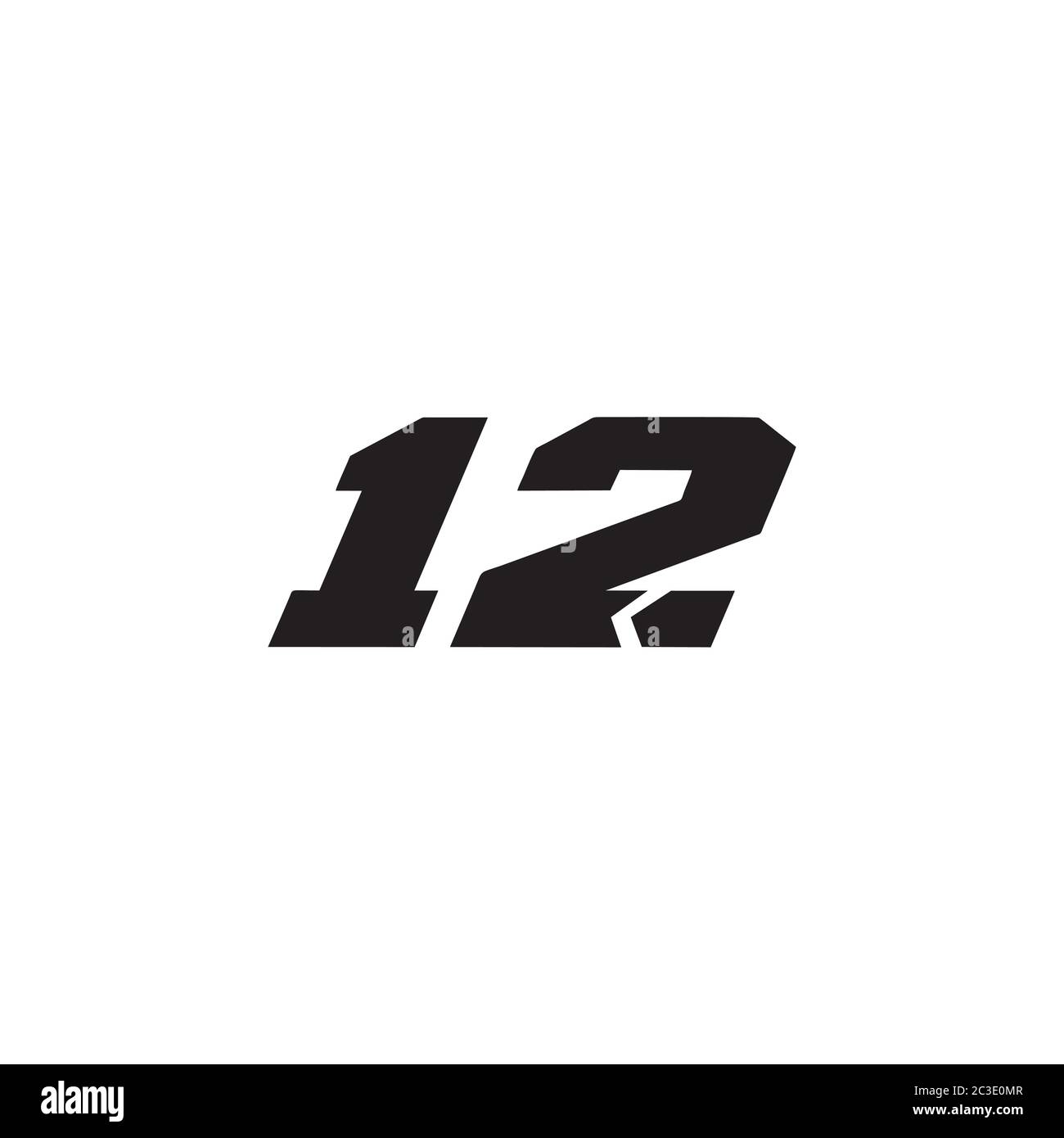 Number 12 logo hi-res stock photography and images - Alamy