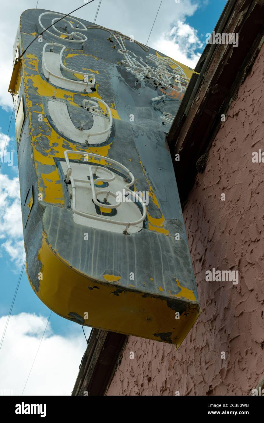 Broken club sign hi-res stock photography and images - Alamy