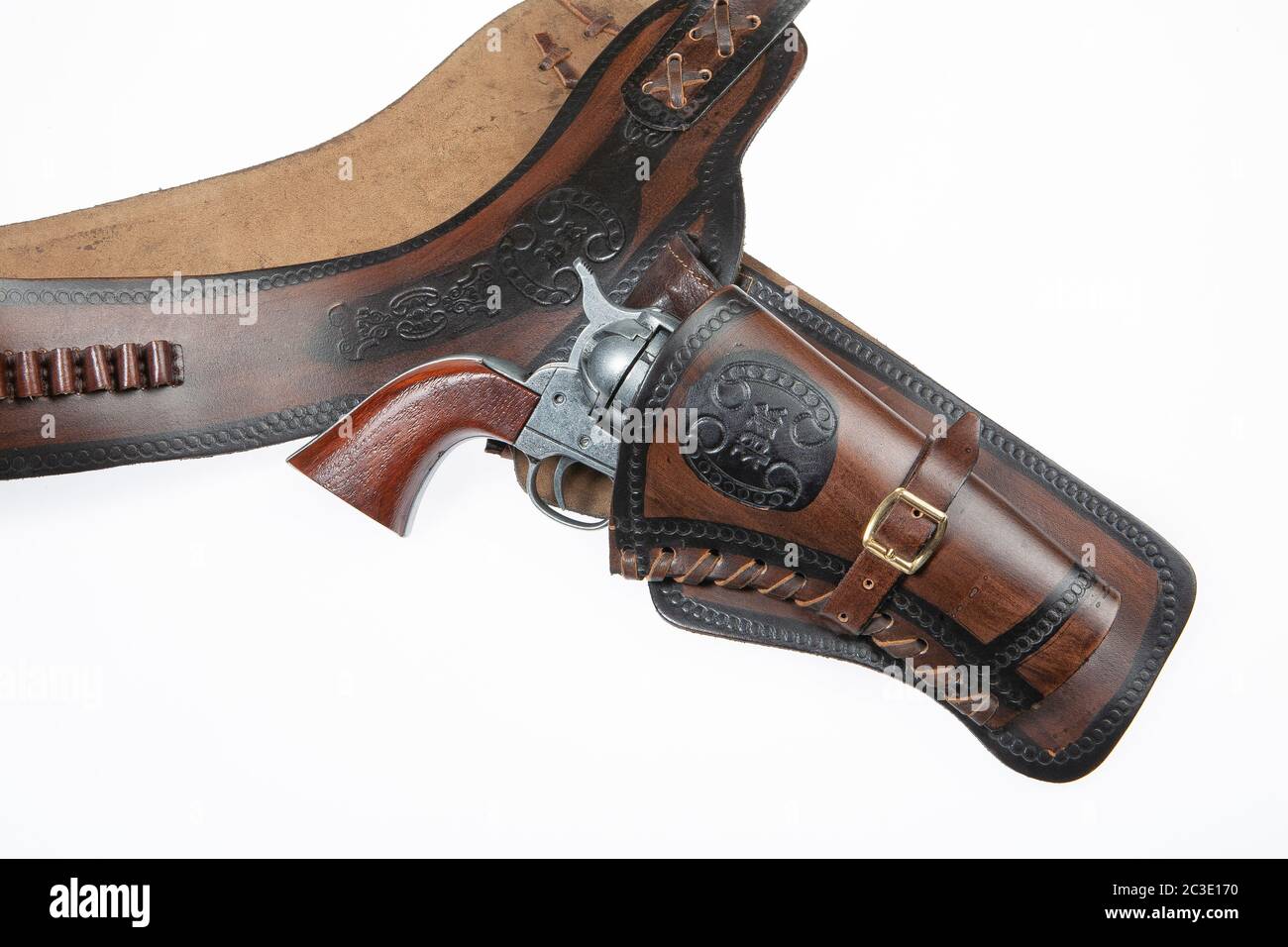 Cowboy Holster And Revolver Stock Photo - Alamy