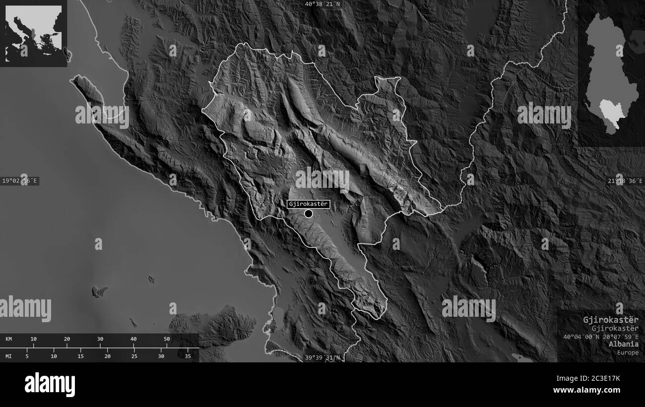 Sarande map hi-res stock photography and images - Alamy