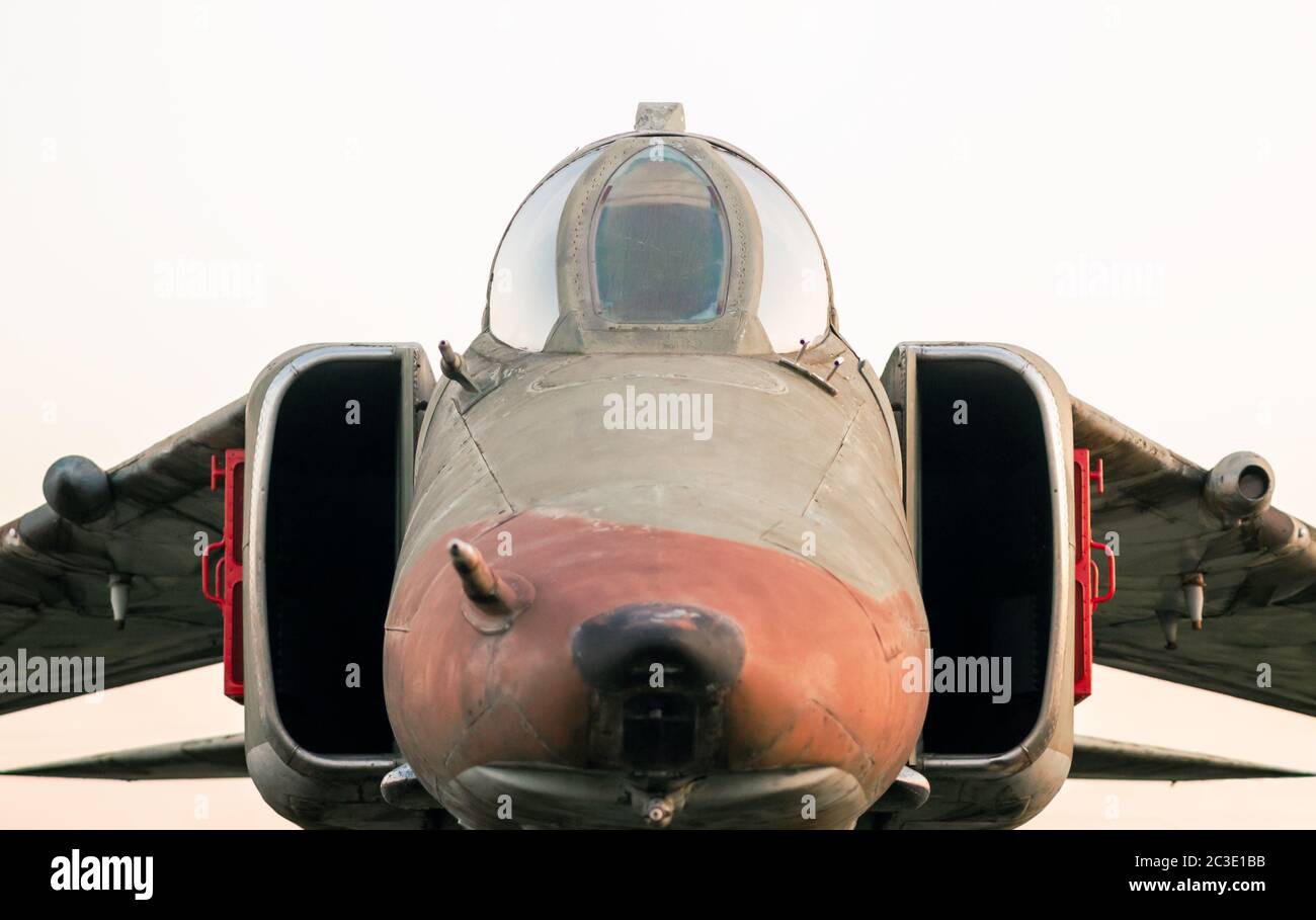 old military army fighter aircraft close up Stock Photo - Alamy