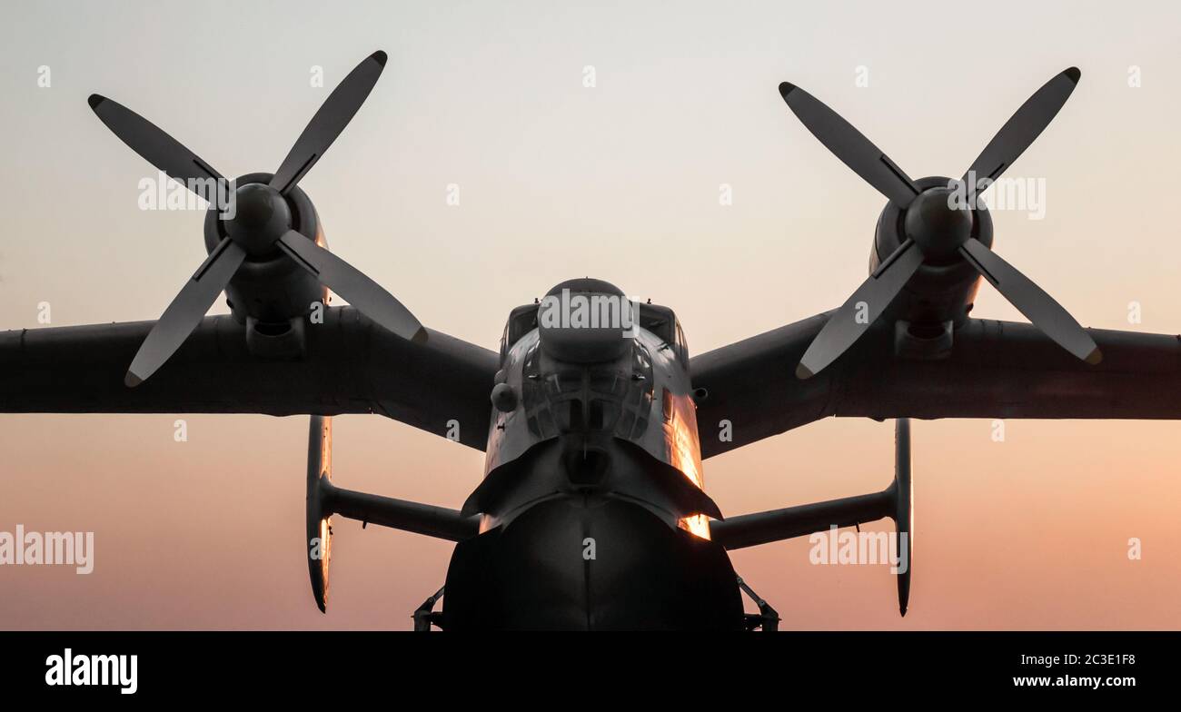 old vintage airplane with propellers Stock Photo - Alamy